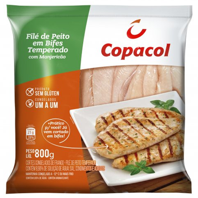 Casa Vergara | CARNE AVE COPACOL 800G FILE PEITO C/MANJERICAO